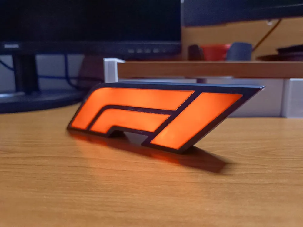 F1 logo light box - Formula 1 theme by Frank3D - MakerWorld