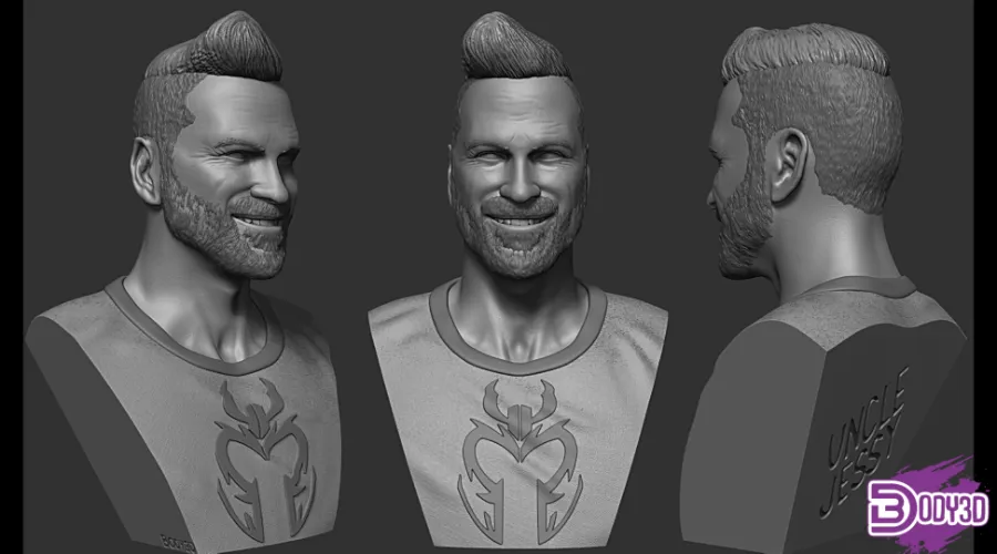 Uncle Jessy Bust by BODY3D by BODY3D - MakerWorld