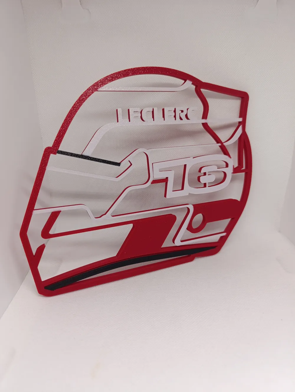 Charles Leclerc Ferrari F1 Helmet - Free 3D Print Model - MakerWorld