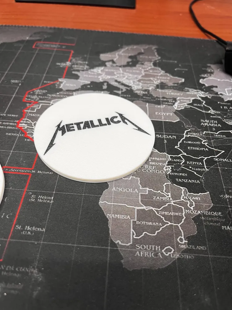 Posavasos Personalizados de Metallica - Modelo de impresión 3D gratuito ...