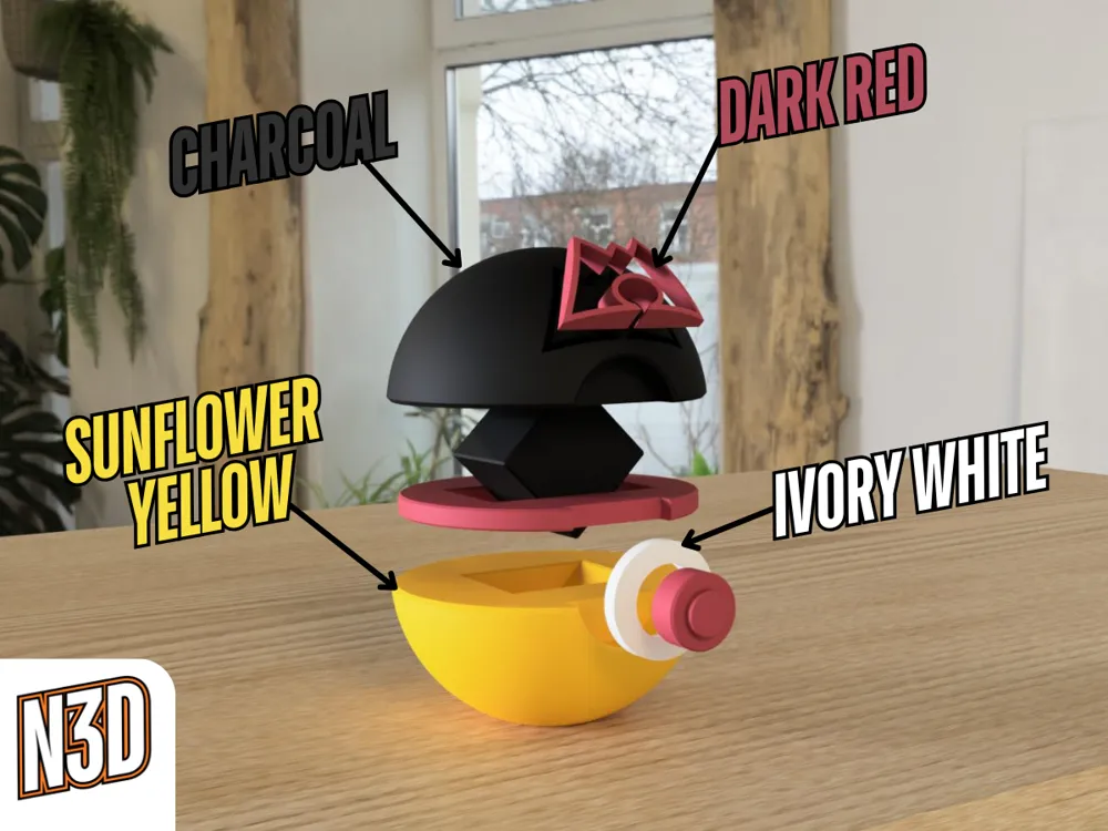 Team Magma Ball by N3D - MakerWorld