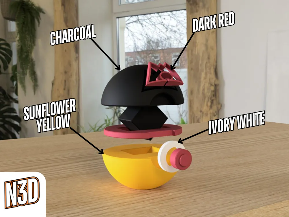 Team Magma Ball - Free 3D Print Model - MakerWorld