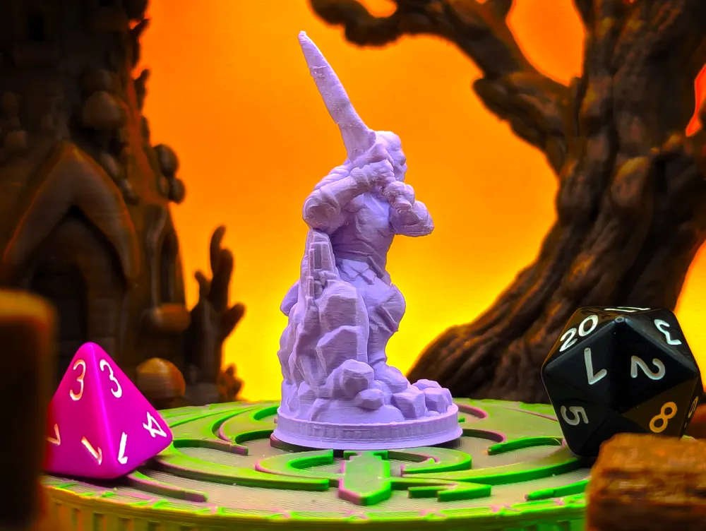 DnD/TTRPG Supportless Dark Elf Swordsman - Free 3D Print Model - MakerWorld