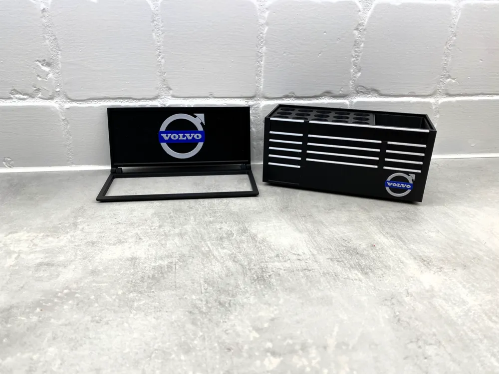 Volvo desk Work Toolbox Pen Holder organizer by Mrtk1970 - MakerWorld