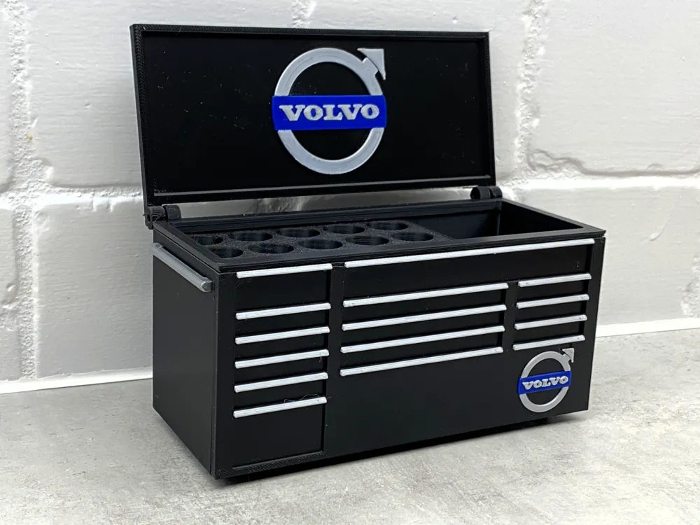 Volvo desk Work Toolbox Pen Holder organizer by Mrtk1970 - MakerWorld