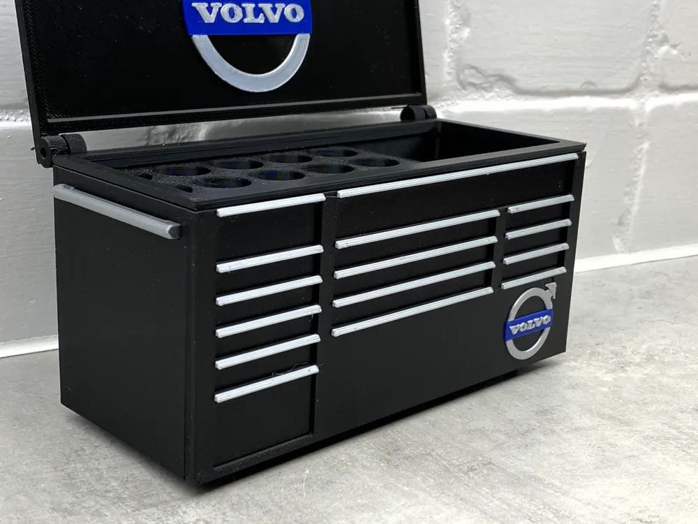 Volvo desk Work Toolbox Pen Holder organizer by Mrtk1970 - MakerWorld