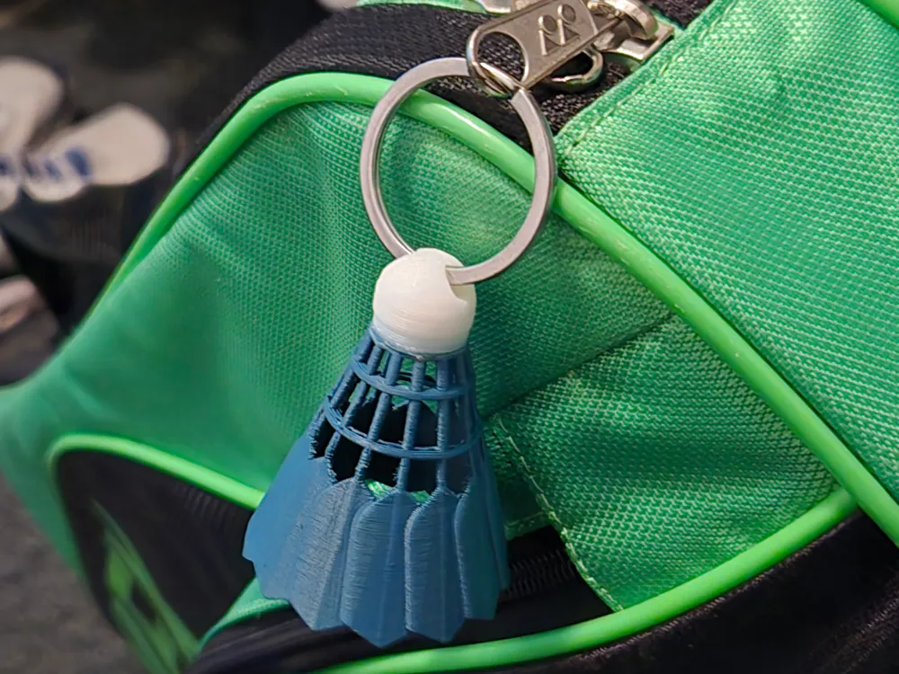 Shuttlecock keychain by Meesie293 - MakerWorld