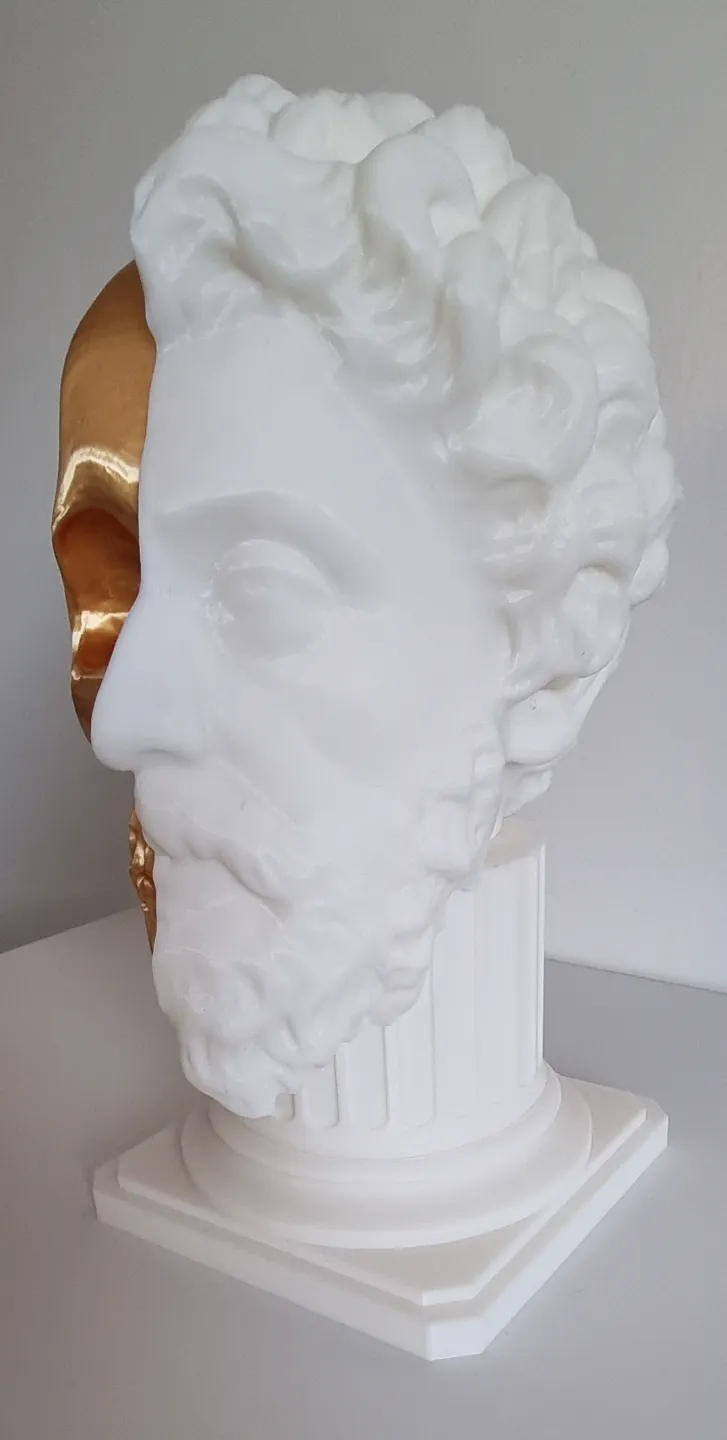 Bust of Marcus Aurelius - Free 3D Print Model - MakerWorld