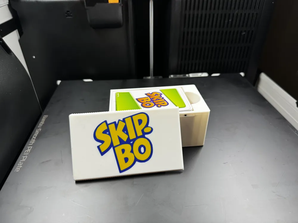 SkipBo Box with snapping slide-lid - Free 3D Print Model - MakerWorld