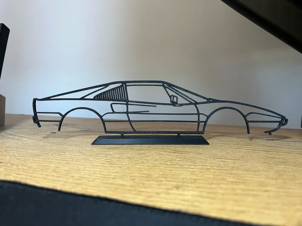 Ferrari 308 GTSI 1980 Car Outline Wall Art by Drukujemy3D.pl - MakerWorld