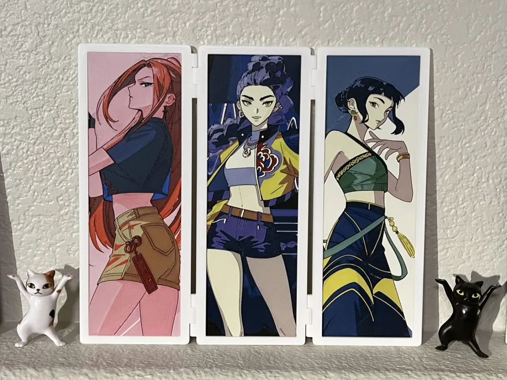 K-Pop Demon Hunters Triptych Display by FantasyZ MakerWorld: Download ...