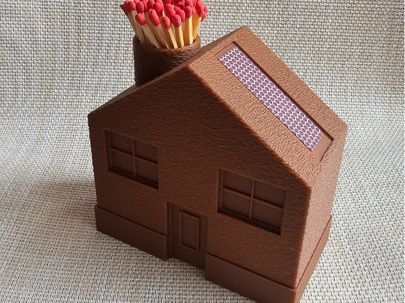 Matchbox house Matchstick Small matchbox house - Free 3D Print Model ...