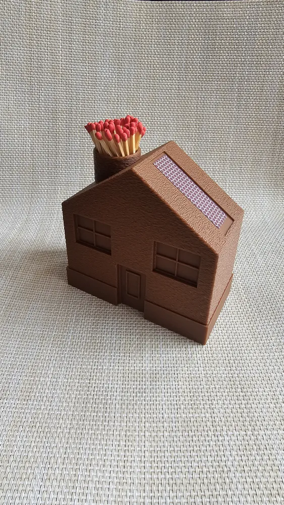 Matchbox house Matchstick Small matchbox house - Free 3D Print Model ...