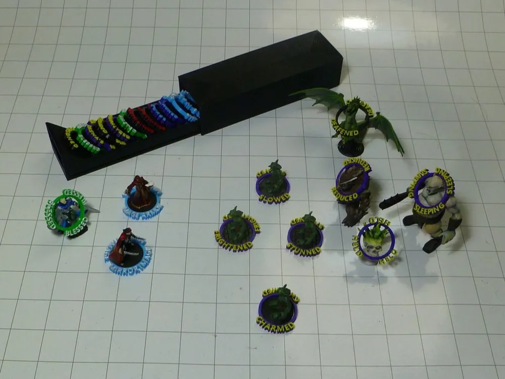 Dnd Condition rings customisable Remixed by Darkwing MakerWorld ...