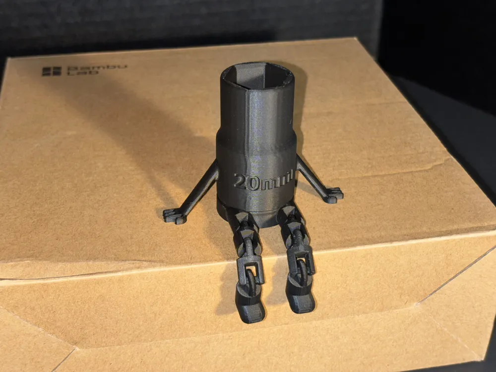 Socket Man 20mm - He's Just a Little Guy - Free 3D Print Model - MakerWorld