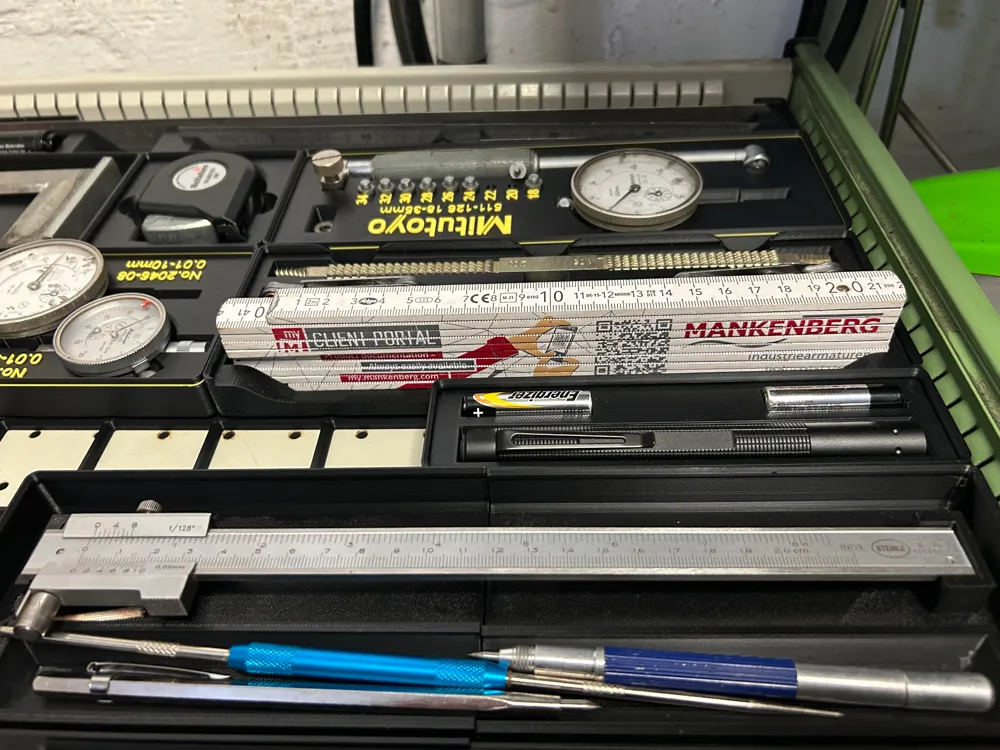 Gridfinity Ruler/Measuring Tape Zollstock by Vergaser Zentrum - MakerWorld