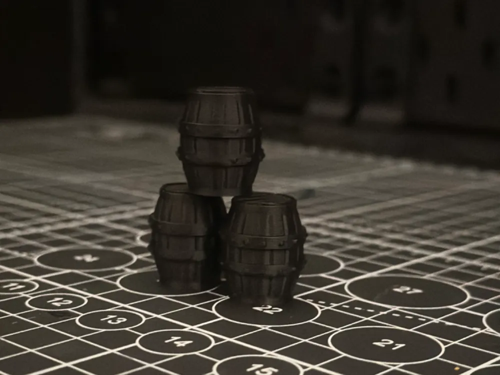 Medieval Barrel Diorama Decor Remixed by TAH3DGeek - MakerWorld