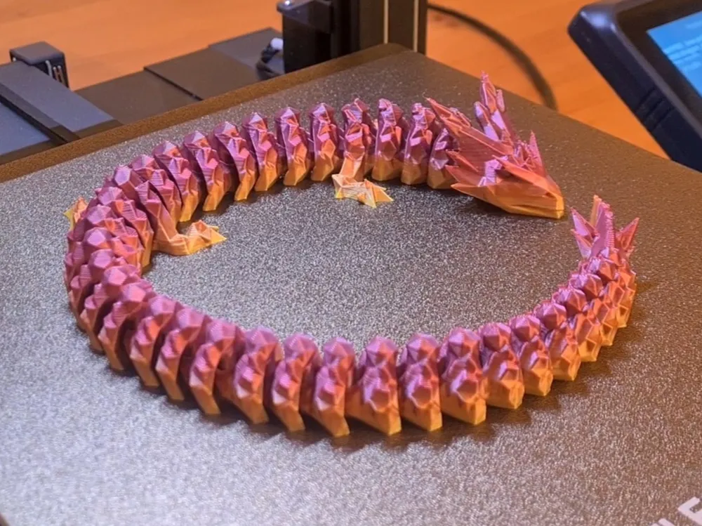 Articulated crystal dragon v2 (fixed) Remixed by Molodos MakerWorld: Download Free 3D Models