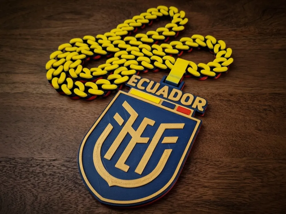 Ecuador National Soccer Cuban Hype Chain - Free 3D Print Model - MakerWorld