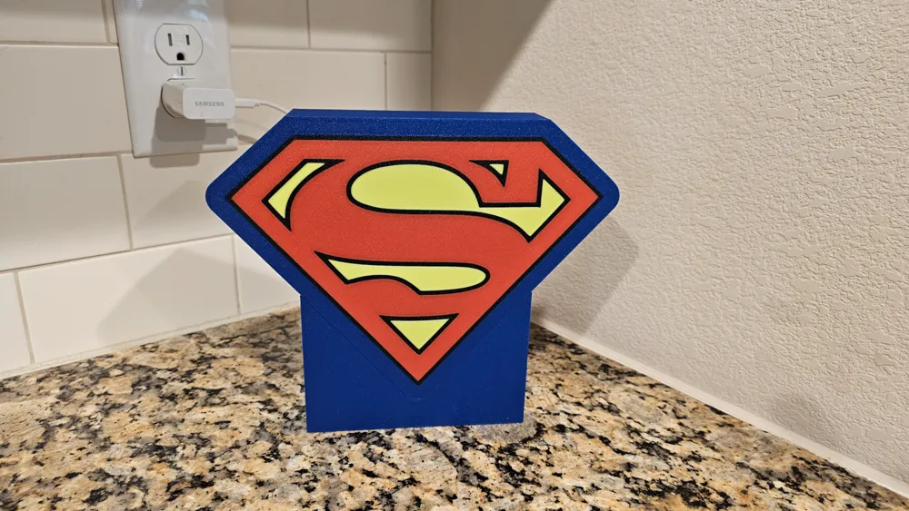 Superman Lightbox Logo / Night light by Rubicon - MakerWorld