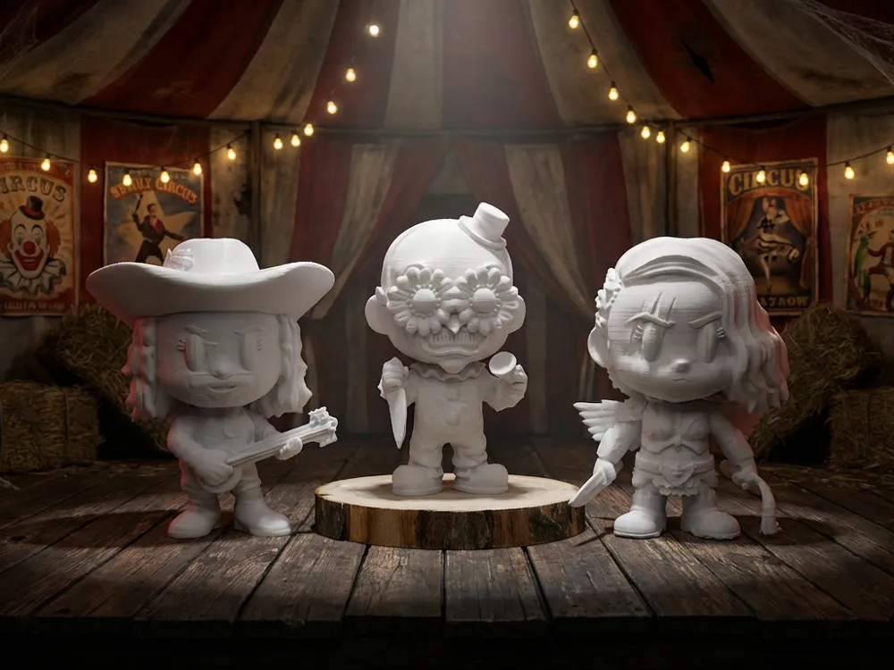 Terrifier - Chibi Set - Free 3D Print Model - MakerWorld