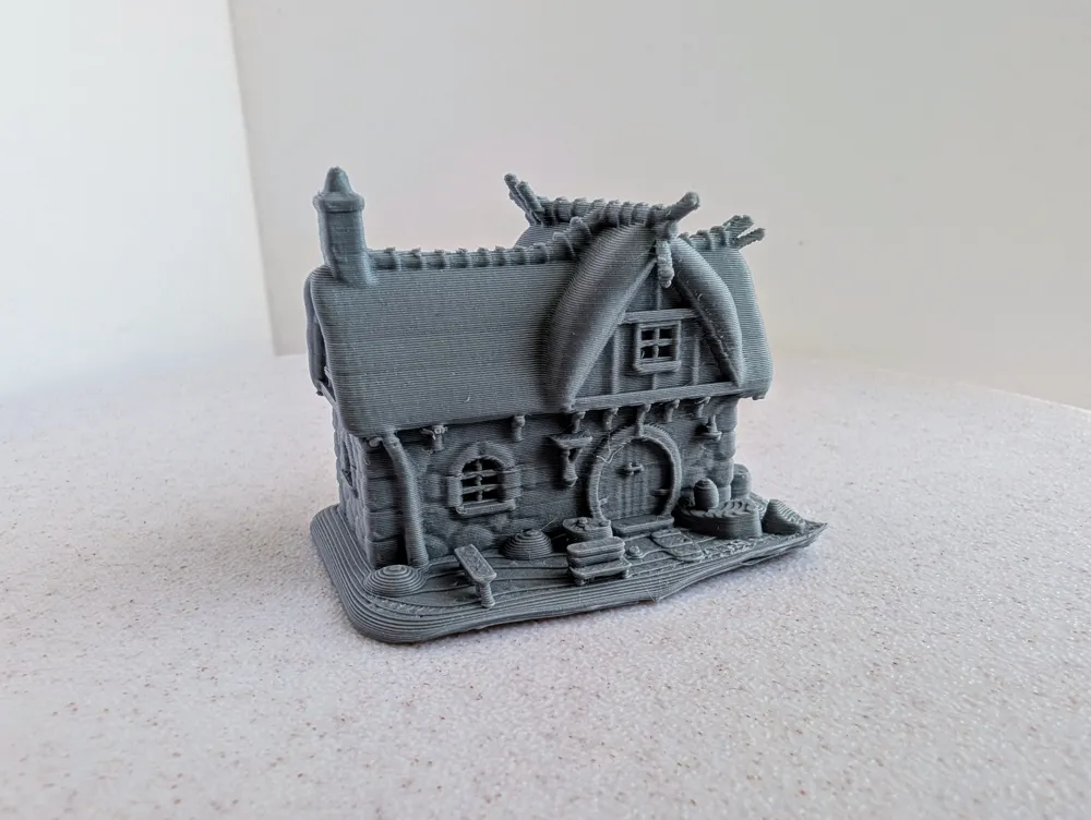 Medieval Straw Roof House miniature 026 by Wizualizer MakerWorld ...