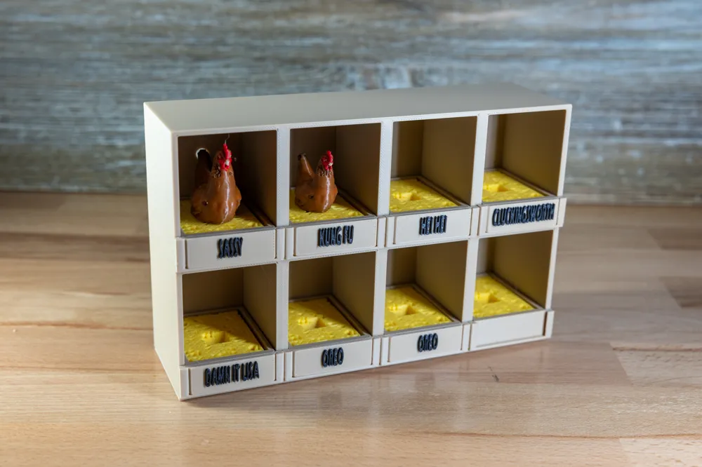 Mini Chicken Nesting Boxes - Free 3D Print Model - MakerWorld