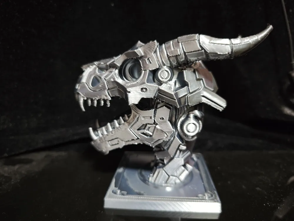 Mecha Dragon Head skull by BennyJinn MakerWorld: Download Free 3D Models