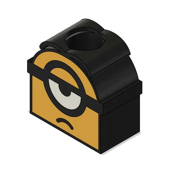 Minion Stuart Stanley Straw Topper - Free 3D Print Model - MakerWorld