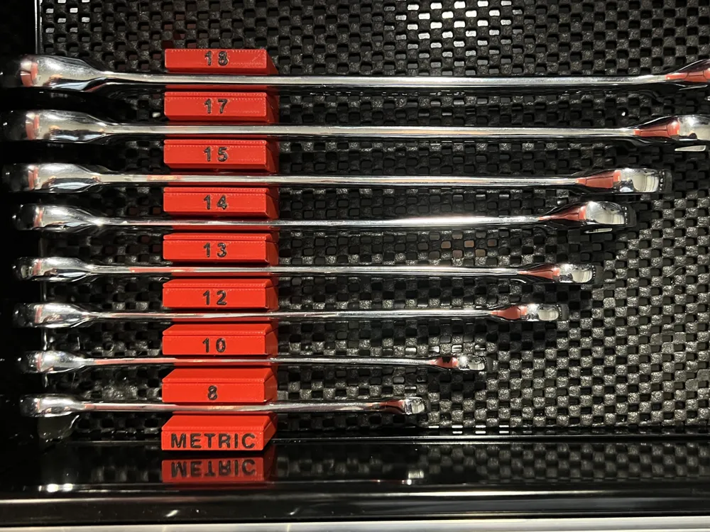 Magnetic Modular Wrench Holder - Metric (New) by Aaron MakerWorld ...