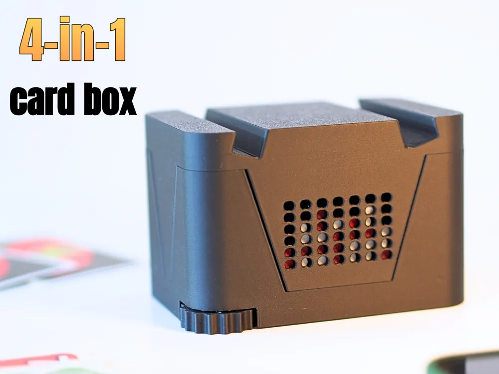 4-in-1 Card box - Free 3D Print Model - MakerWorld