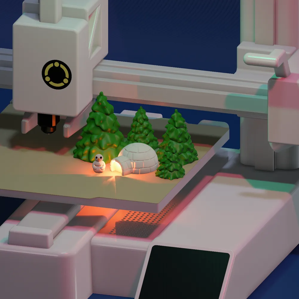 Tiny winter igloo - Free 3D Print Model - MakerWorld