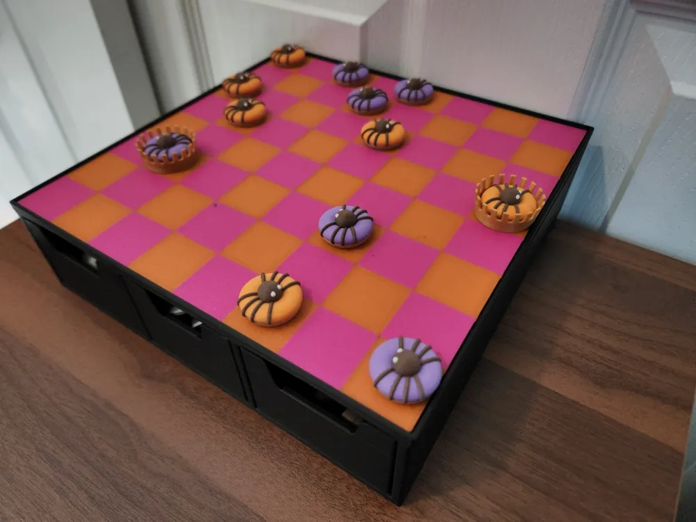 Spider Donut Checkers (MESA-220 compatible) by Amethyst3D MakerWorld ...