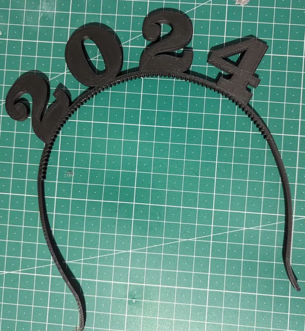 2024 New Years Eve Headband by 2d printing enthusiast - MakerWorld