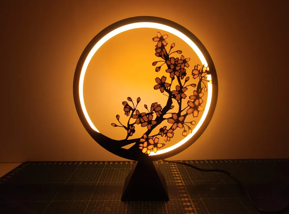 Ring Lamp with replaceable panels by Sevro - MakerWorld