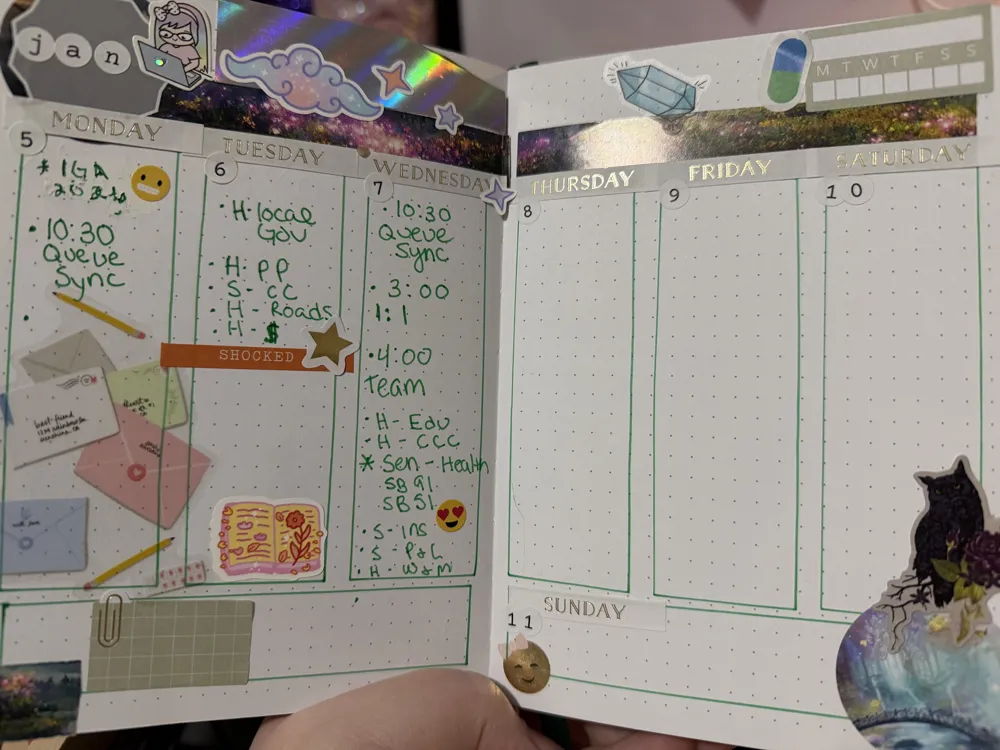 B6 Bullet Journal Weekly Spread Stencil - Free 3D Print Model - MakerWorld