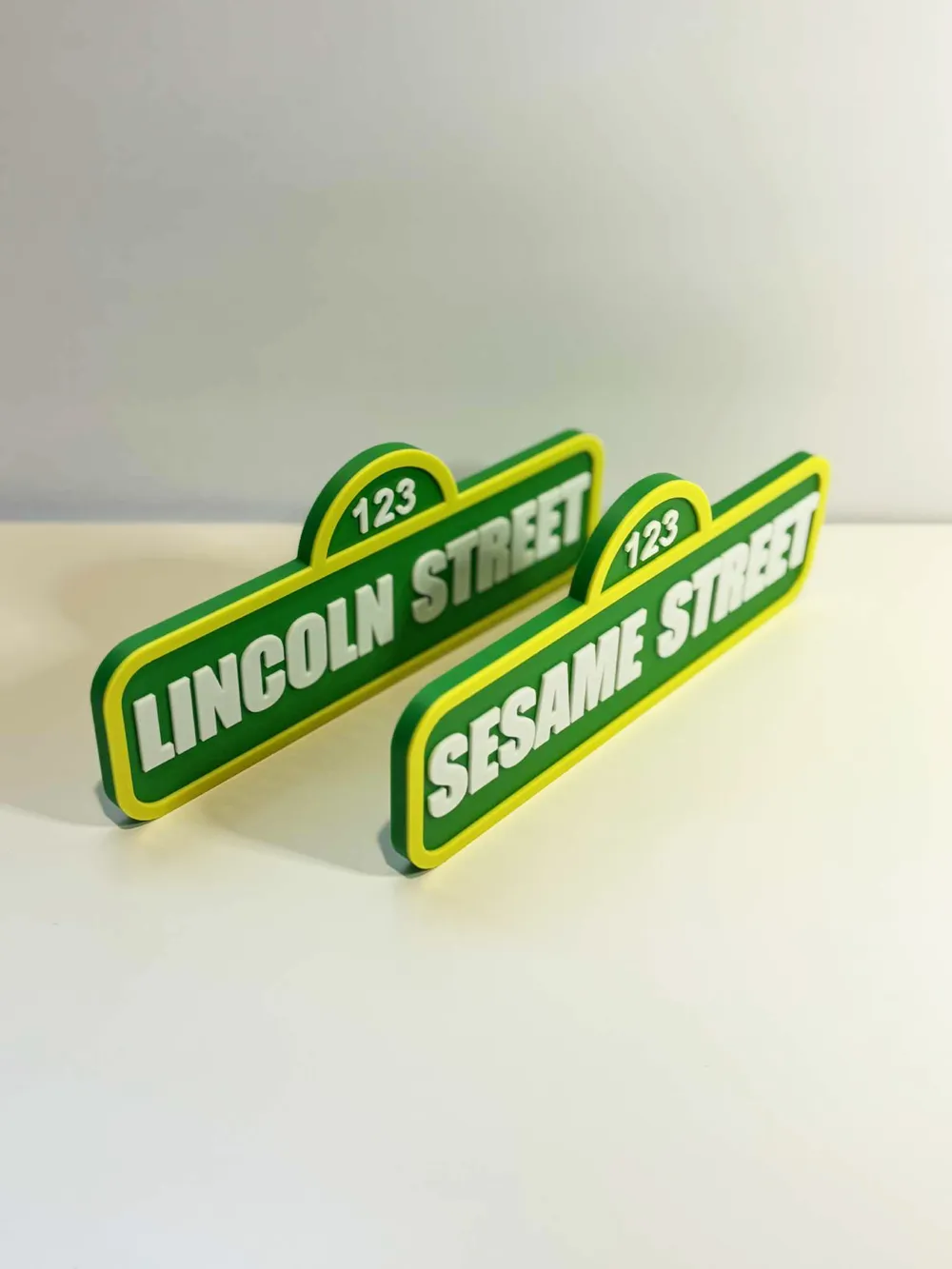 Customizable Sesame Street Sign - Name plate - Free 3D Print Model ...