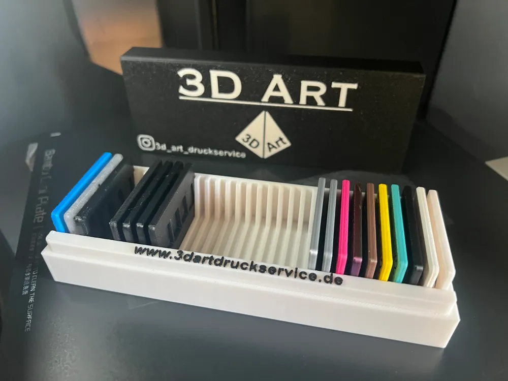 Filament sample box with or without labeling by 3D Art - MakerWorld