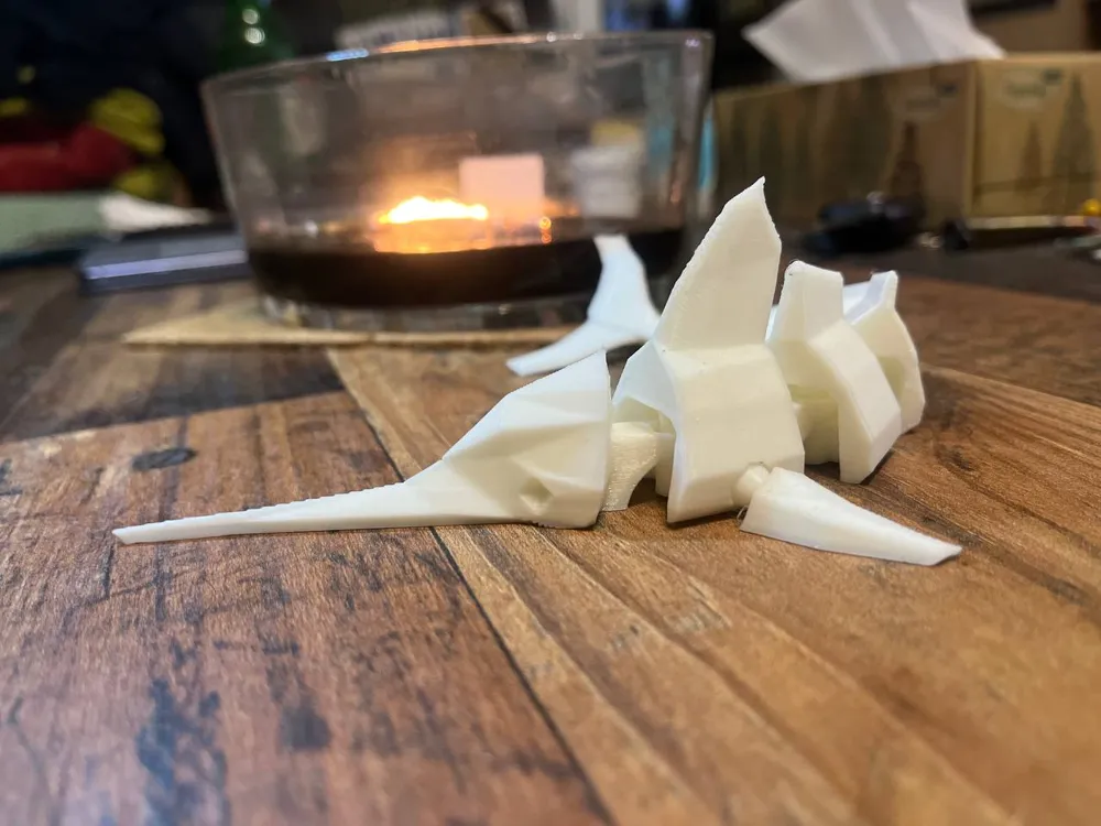 Low poly articulated Marlin by Frenklin von Toluene - MakerWorld