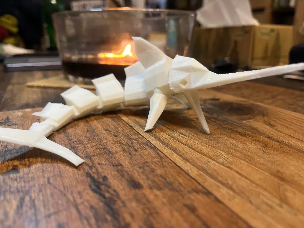 Low poly articulated Marlin by Frenklin von Toluene - MakerWorld