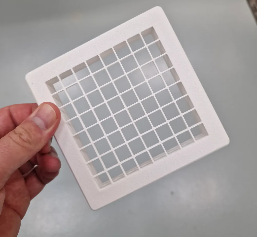 100x100 mm square hole grid cover by SeltinoCZ MakerWorld: Download ...