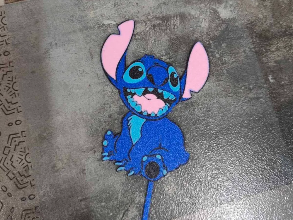 Stitch cake topper by butcherlaura MakerWorld: Download Free 3D Models