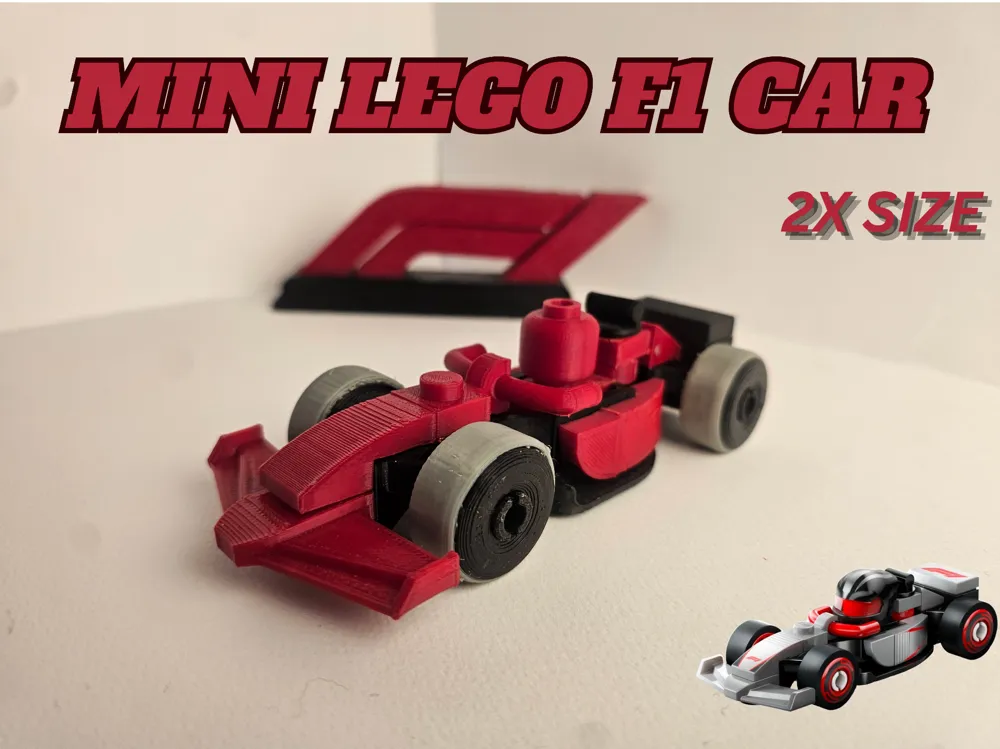 MINI LegoF1 CAR - Free 3D Print Model - MakerWorld