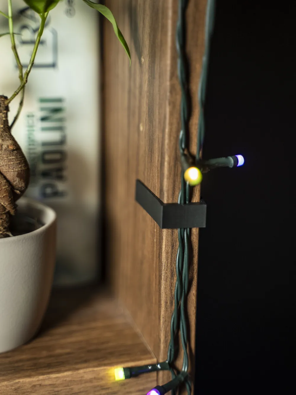 IKEA Billy Shelf Christmas Fairy Light Clip/Holder - Free 3D Print ...