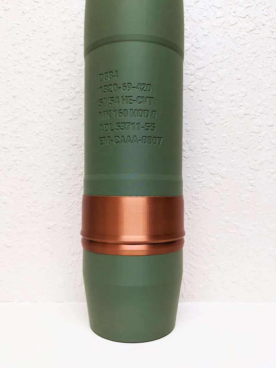 Life-size US Navy 5-inch Shell | No AMS Needed by Rexi Labs MakerWorld ...