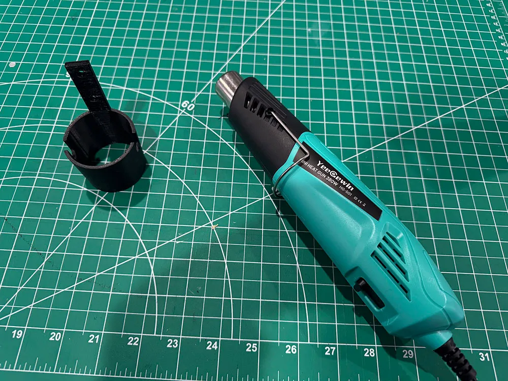 Wall-mounted Heat Gun Holder/Saddle – Amazon Heat Gun - Free 3D Print ...