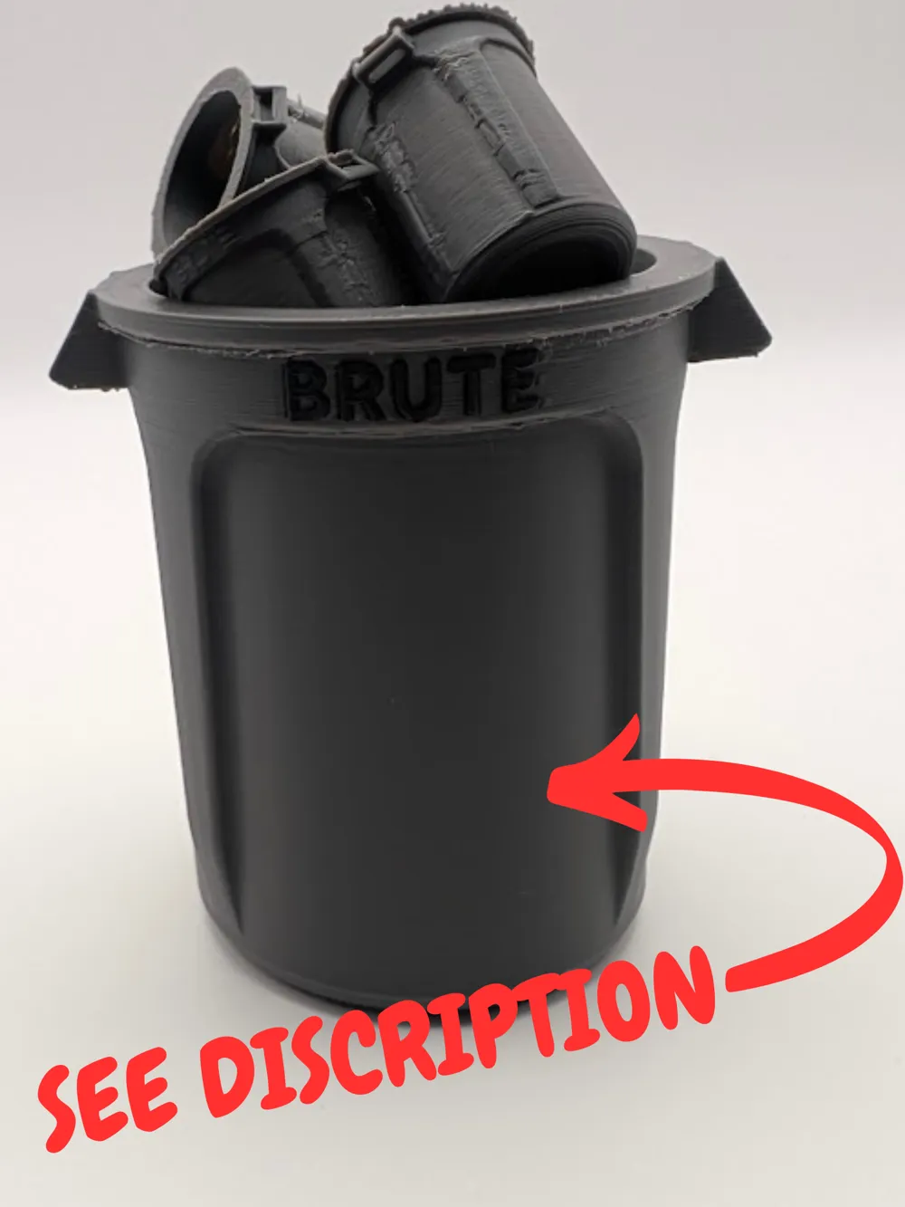 Mini/small Trash can - Detailed design - Free 3D Print Model - MakerWorld