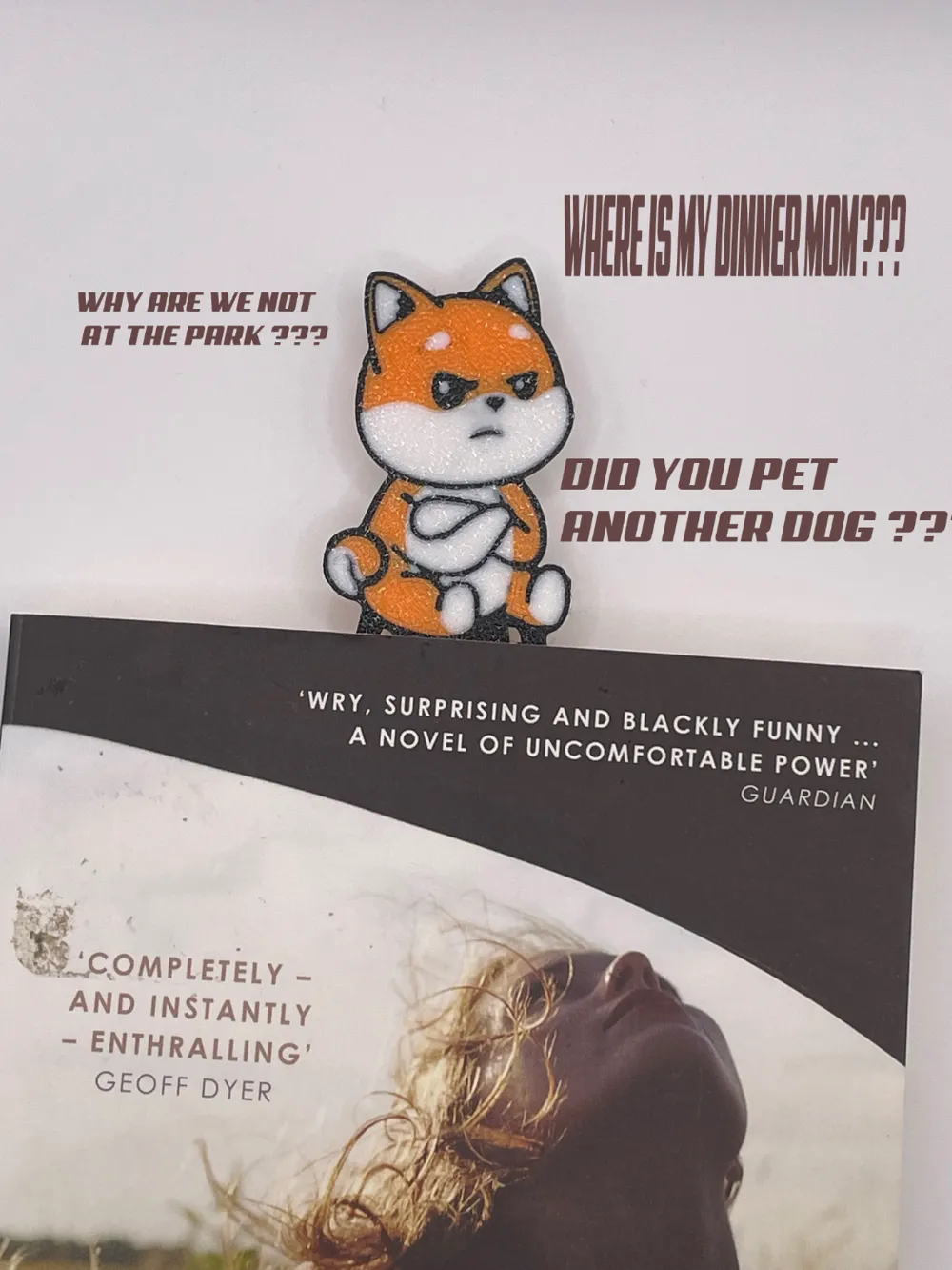 The Grumpy Shiba Inu Bookmark by Queen Shiba - MakerWorld