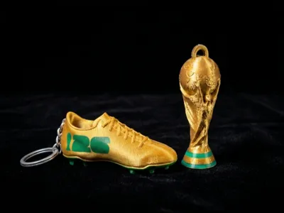 World Cup 2026 Trophy and Cleat Keychain Kit - Free 3D Print Model ...