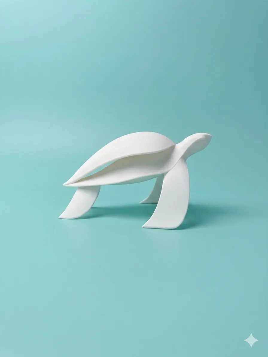 Sea Turtle Sculpture - Free 3D Print Model - MakerWorld